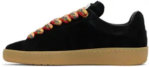 LANVIN Lite Curb Suede Sneakers