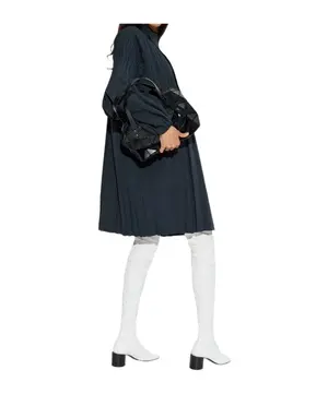 PLEATS PLEASE BY ISSEY MIYAKE Pleated A-line Coat