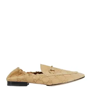 Gucci Gg Logo Horsebit Loafers