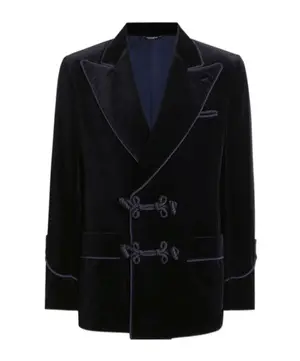 Dolce & Gabbana Double-breasted Sicilia Jacket With Trim Detail