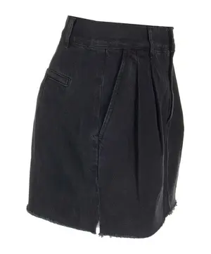 AGOLDE Belt-loop Denim Skirt - Black