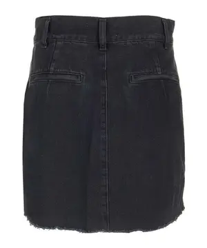 AGOLDE Belt-loop Denim Skirt - Black