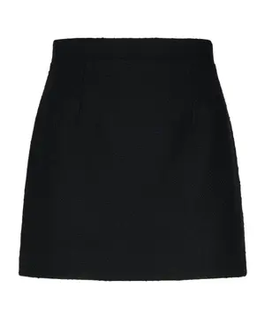 PATOU High-waist Tweed Mini Skirt - Black