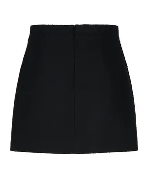 PATOU High-waist Tweed Mini Skirt - Black