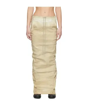 Rick Owens Pillar Maxi Skirt - Parchment