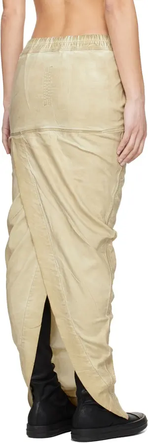 Rick Owens Pillar Maxi Skirt - Parchment