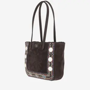 Valentino Garavani Vlogo Signature Small Shoulder Bag - Brown