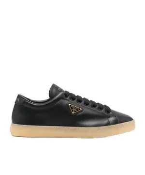 Prada Enamel Triangle Logo Sneakers