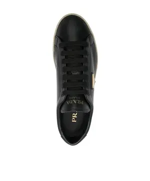 Prada Enamel Triangle Logo Sneakers