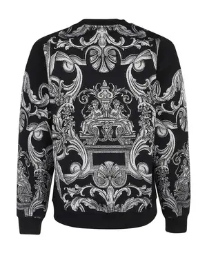 Versace Baroque Pattern Crewneck Sweatshirt