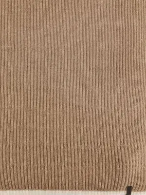Brunello Cucinelli Monile Ribbed-knit Scarf