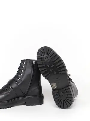 JIMMY CHOO Cora Crystal-embellished Buckled Ankle Boots