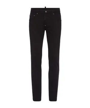 Dsquared2 Skater Logo Patch Skinny Jeans - Black