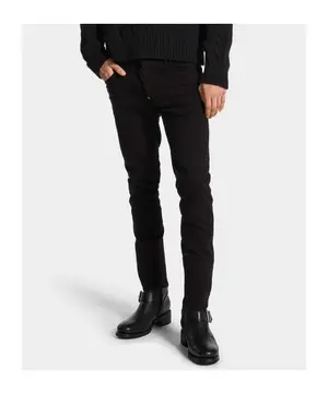 Dsquared2 Skater Logo Patch Skinny Jeans - Black