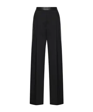 Loewe Pleated Wide-leg Trousers