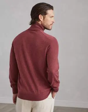 Brunello Cucinelli Cashmere Roll-neck Jumper - Red
