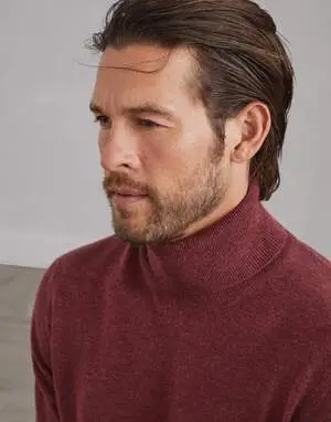 Brunello Cucinelli Cashmere Roll-neck Jumper - Red