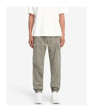REPRESENT Elasticated Cargo Pants With Metal Bar Logo - Olive