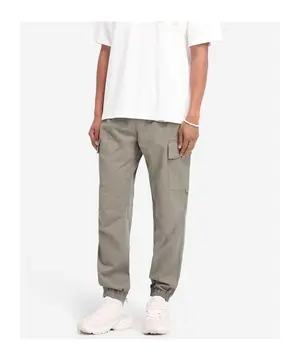 REPRESENT Elasticated Cargo Pants With Metal Bar Logo - Olive