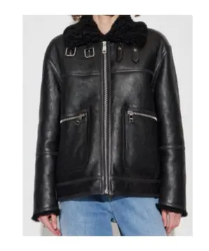 Dolce & Gabbana Shearling Aviator Jacket - Black