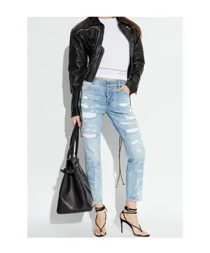 Dsquared2 Distressed Teddy Jeans