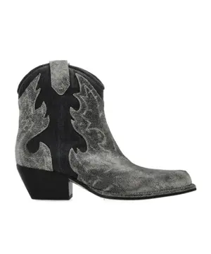 VIC MATIE Western Stitch Ankle Boots