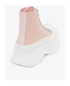 Alexander McQueen High-top Lace-up Sneakers - Pink