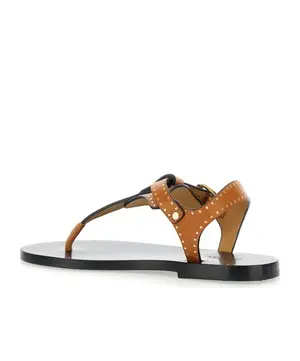 Isabel Marant Étoile Jooni Thong Strapped Flat Sandals - Brown