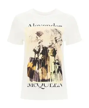 Alexander Mcqueen Round Neck Tops
