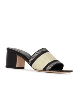 Gucci Logo Strap Heeled Sandals