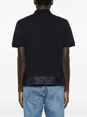 Moncler Quater-zip Short-sleeve Polo Shirt