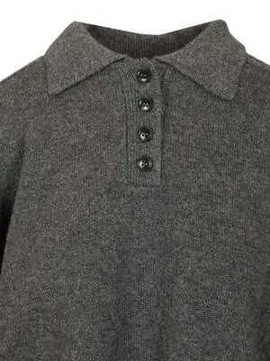 LOULOU STUDIO Long Sleeve Collared Pullover