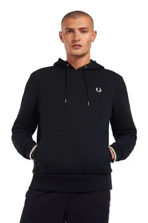 Fred Perry Hooded Sweatshirt - Black