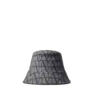 Valentino Garavani Toile Iconographe Reversible Bucket Hat - Gray/dark Grey