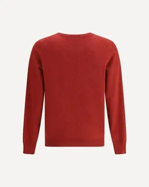 Brunello Cucinelli Crewneck Knitted Jumper - Red
