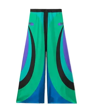 Emilio Pucci Abstract Print Wide Leg Pants