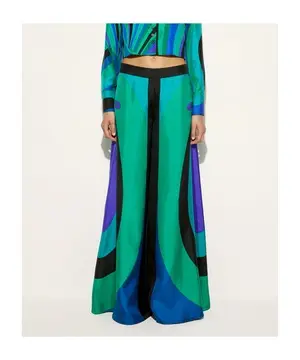 Emilio Pucci Abstract Print Wide Leg Pants