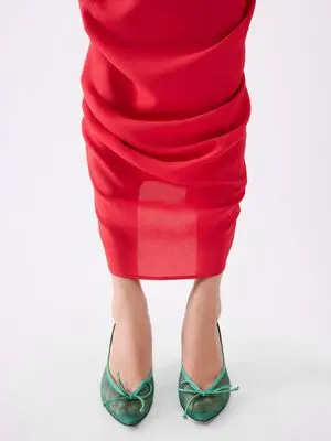 Jacquemus La Robe Midi Dress - Red