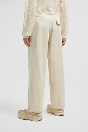 Moncler Loose Fit Drawcord Trousers - Beige