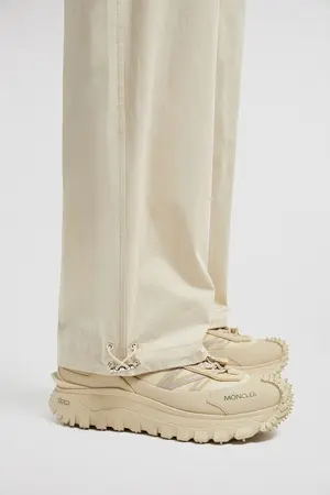 Moncler Loose Fit Drawcord Trousers - Beige