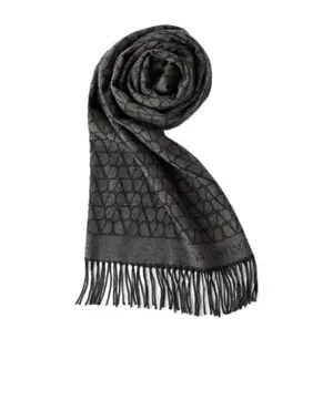 Valentino Garavani V Symbol Scarf - Black