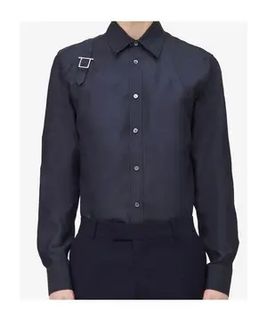 Alexander McQueen T-bar Harness Denim Shirt