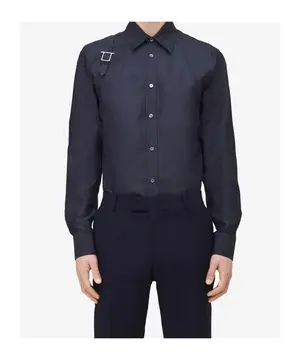 Alexander McQueen T-bar Harness Denim Shirt