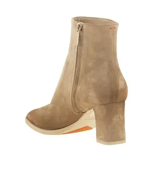 Santoni Mid Heel Pointed Toe Ankle Boots