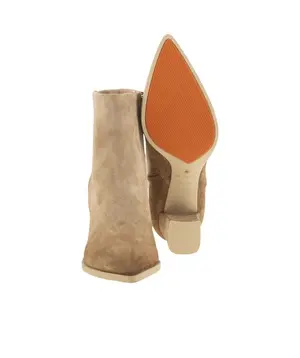 Santoni Mid Heel Pointed Toe Ankle Boots