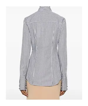 Sportmax Striped Shirt With Embellished Cuffs