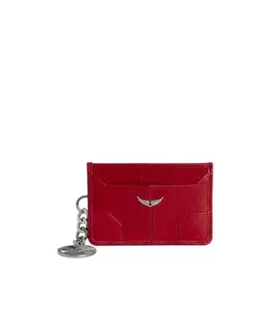 Zadig&Voltaire Voltaire Sunny Pass Vintage Card Holder - Red