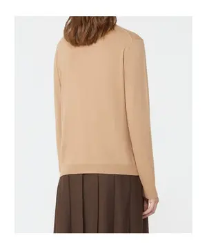 Max Mara Kiku Long-sleeved Turtleneck Jumper - Camel