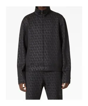 Valentino Garavani Toile Iconographe Print Zip-up Sweatshirt