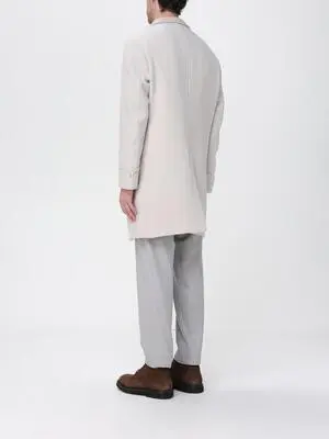 Eleventy Single-breasted Coat With Stand Collar